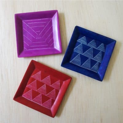 Square Geometric Dishes - Venture Imports